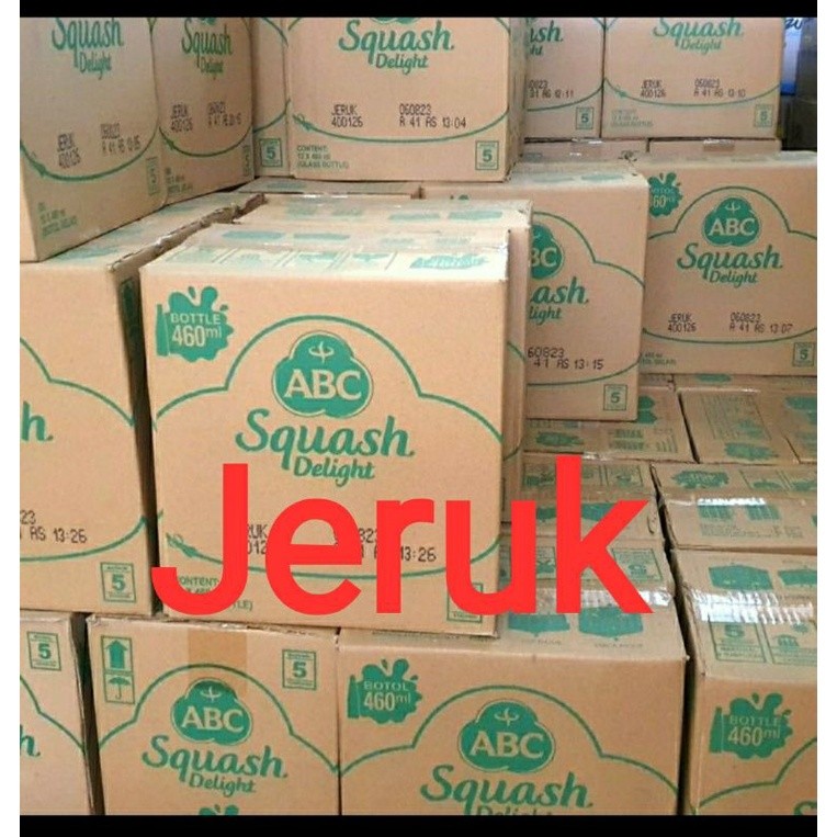 Jual sirup ABC squash jeruk 460 ml per dus isi ( 12 botol ) | Shopee ...
