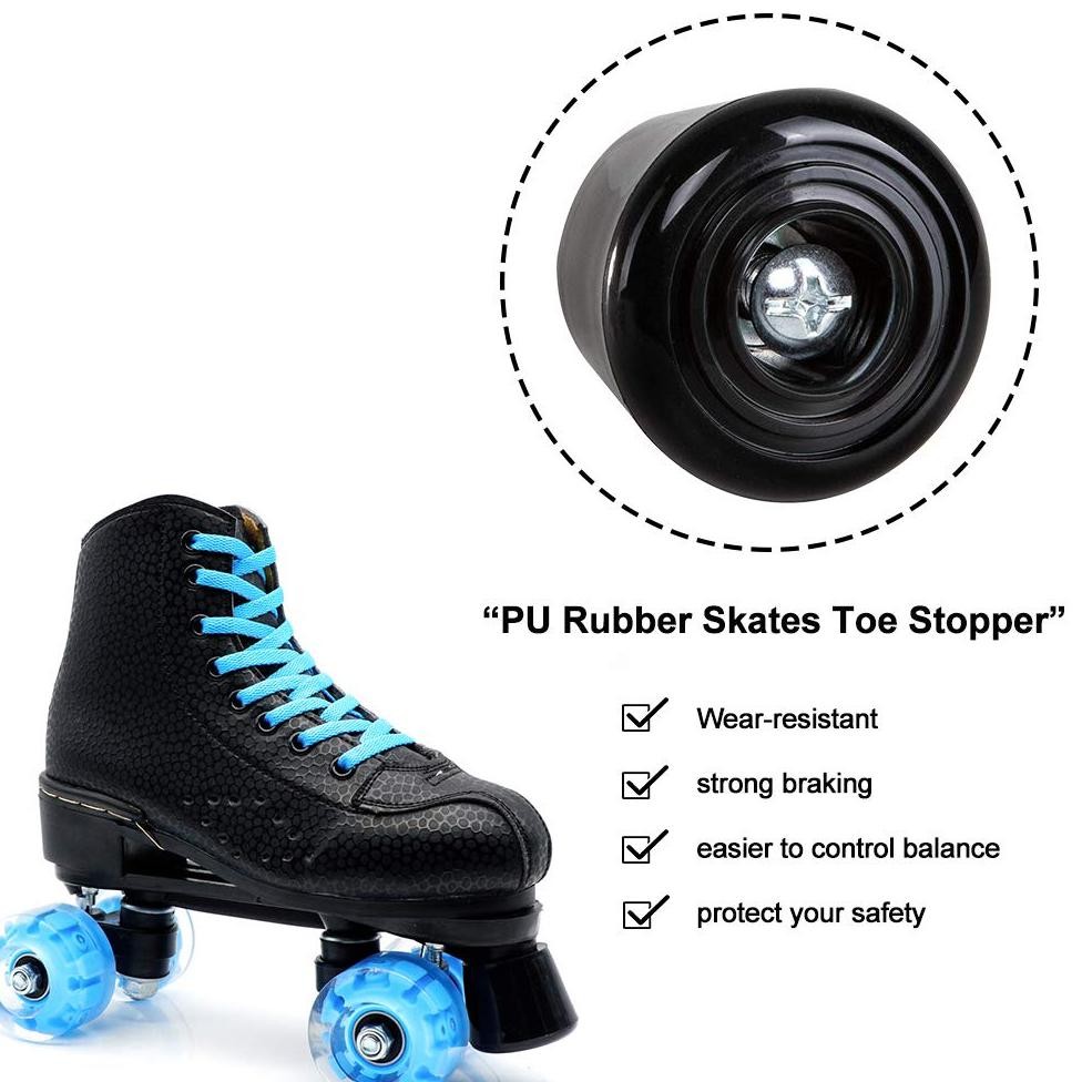 Jual Premium Rem Sepatu Roda Blok - 1 Pair Lightweight PU Roller Skates ...