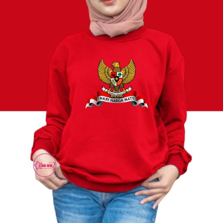 Jual PROMO Baju Atasan Wanita Lengan Panjang Merdeka Agustus/Kaos Wanita Lengan Panjang/Kaos ...