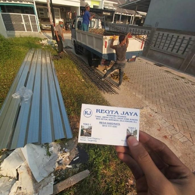 Jual Tiang Cor Besi 10 Mm Ulir X Cincin 8 Mm Polos Full 4 Meter ...