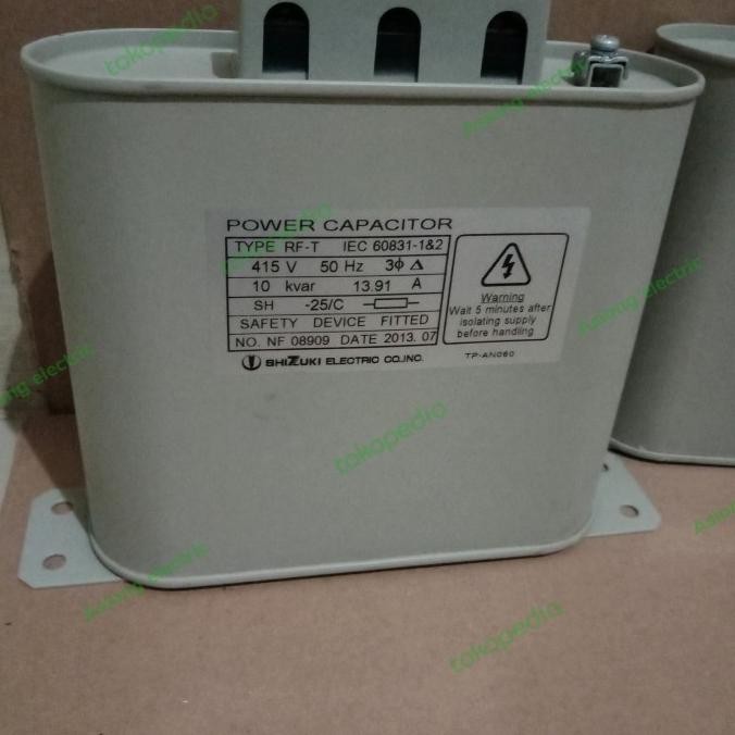 Jual Capasitor / Kapasitor Shizuki 10 KVAR 415VAC Type RF-T (dry) - Japan | Shopee Indonesia