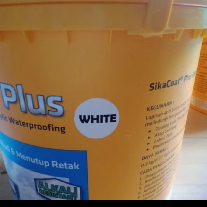 Jual Sikacoat Plus 4kg Waterproofing white Tersedia | Shopee Indonesia