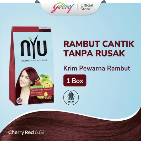 Jual NYU Creme Hair Colour Cherry Red - Pewarna Rambut | Shopee Indonesia