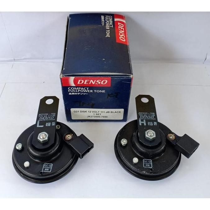 Jual (Expert) KLAKSON DISK DENSO SET 7690 SINGLE TERMINAL 12V - KLAKSON ...