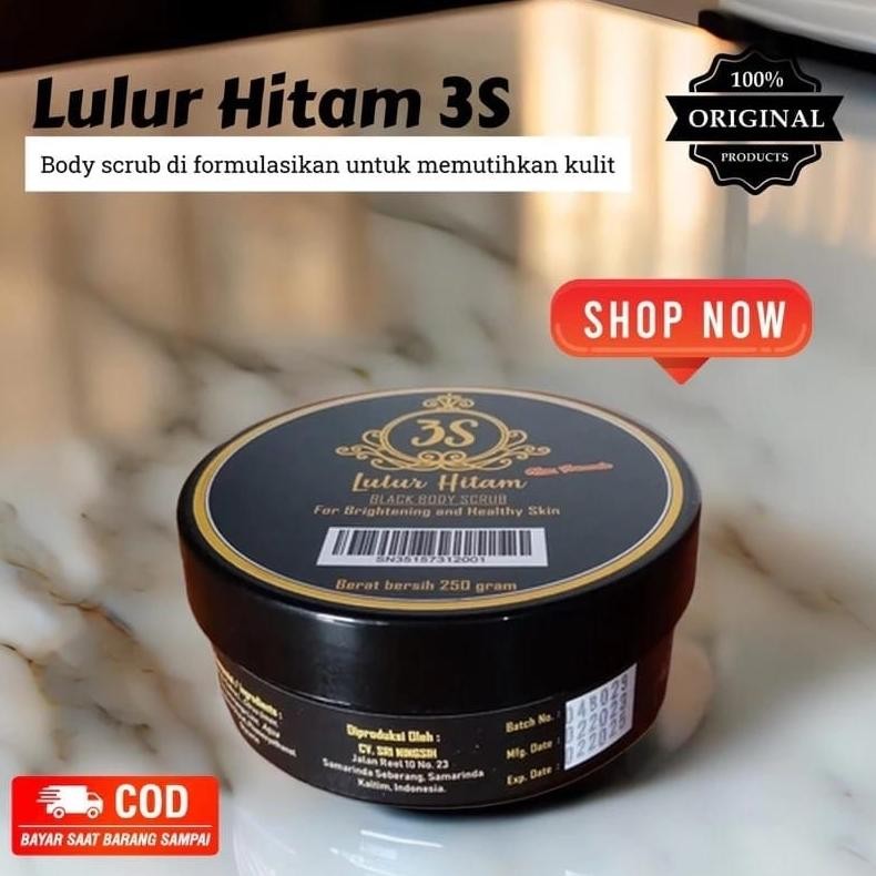 Jual Lulur Hitam 3S BPOM Lulur Hitam 3S orinal Mencerahkan Kulit Lulur ...