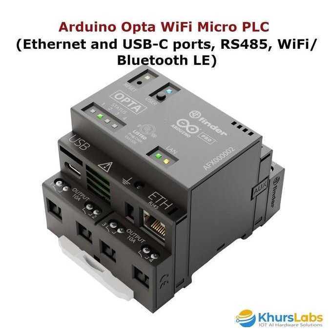 Jual Promo Arduino Opta WiFi Micro PLC Ethernet and USB-C ports RS485 ...