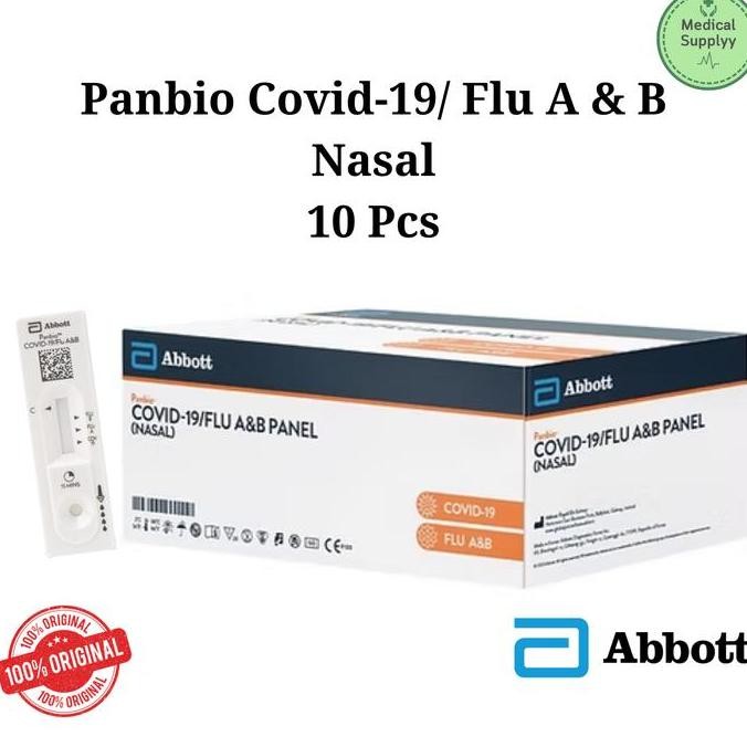 Jual TERLARIS - Abbott Panbio Flu Antigen Nasal isi 10 Pendeteksi Flu A ...
