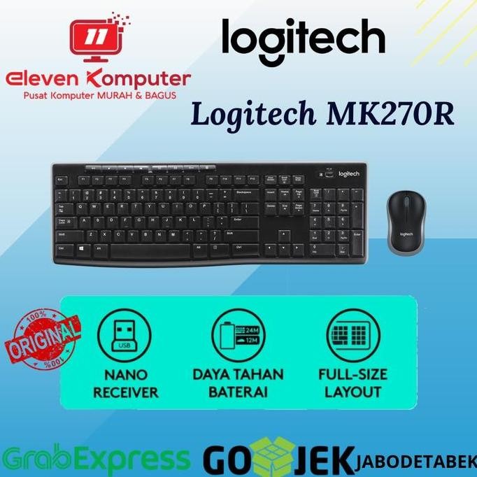 Jual HARGA DISC - KEYBOARD MOUSE LOGITECH WIRELESS MK270R ORIGINAL ...