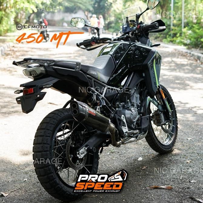 Jual Knalpot CF Moto 450 MT Prospeed Shark black | CFmoto 450MT Shark ...