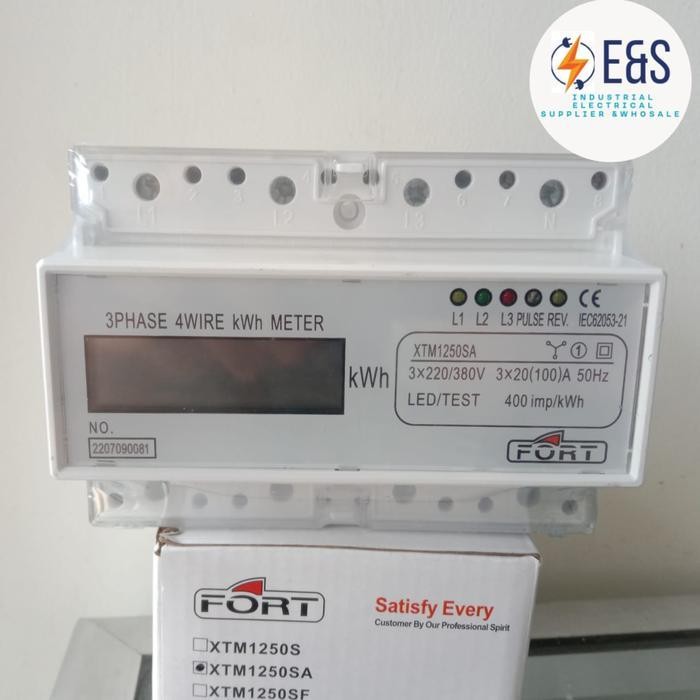 Jual Kwh Meter 3 Phase Digital Fort Xtm1250Sa Digital Direct Original ...