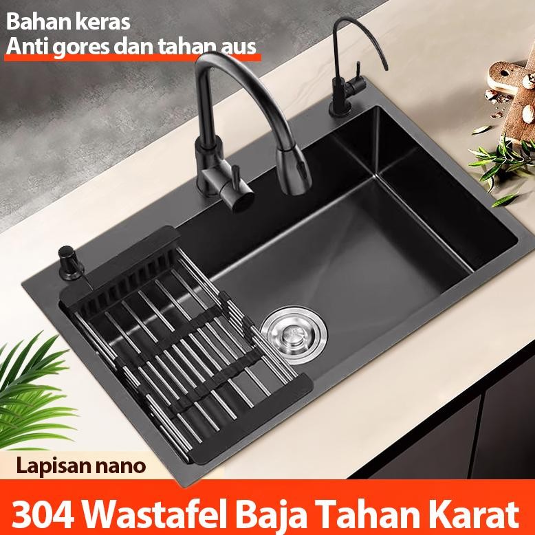 Jual Kitchen Sink Set Wastafel Pencuci Piring Dapur Stainless Steel ...