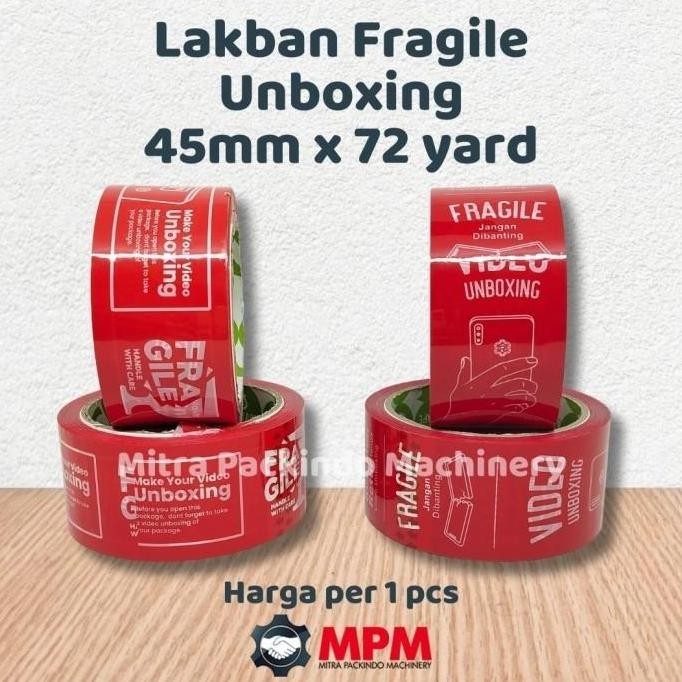 Jual :=:=:=:=] Lakban Fragile Unboxing / Stiker Fragile Unboxing ...
