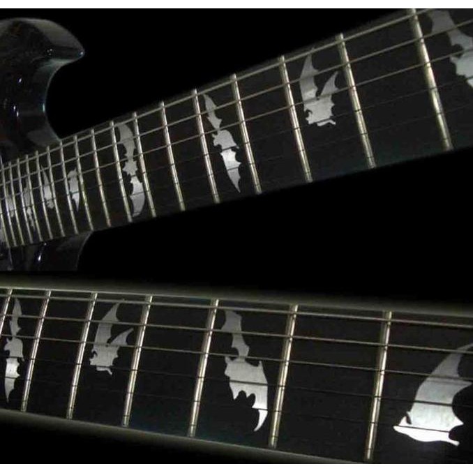 Jual baru Sticker Inlay Gitar or Bass Kelelawar Bat Schecter Fretboard ...