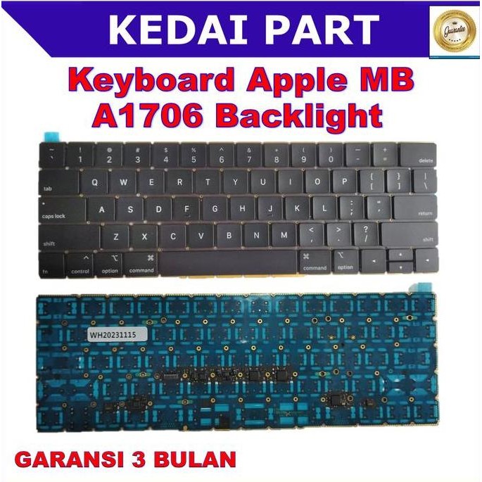 Jual Keyboard Apple Macbook Pro 13 A1707 A1706 (2016-2017) | Shopee ...