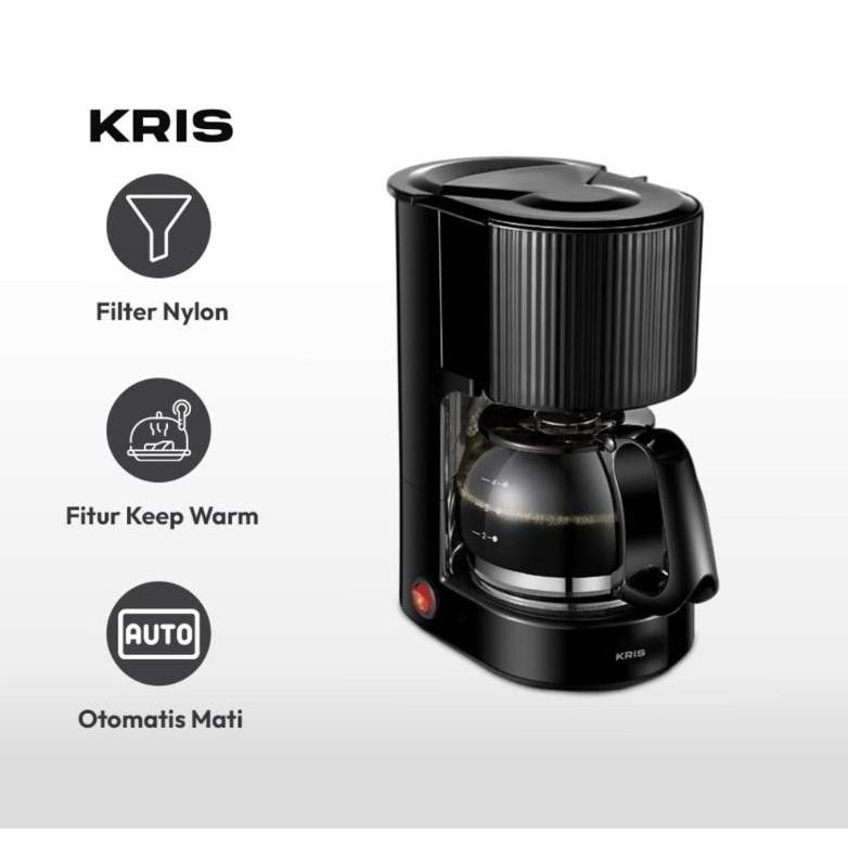 Jual Kris 650 Ml Drip Coffee Maker 5 Cup - Hitam Mesin Kopi Espresso ...