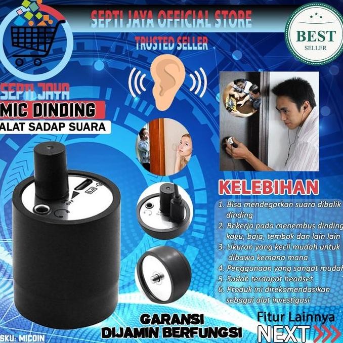 Jual Mini Spy Wall Microphone - Alat Penyadap Suara Tembus Dinding ...
