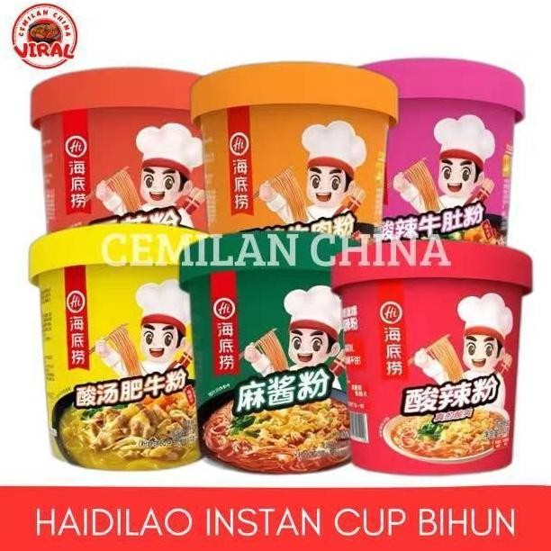 Jual Haidilao Instant Cup Bihun/Bihun Instant/Cup Noodle/Suan La Fen ...
