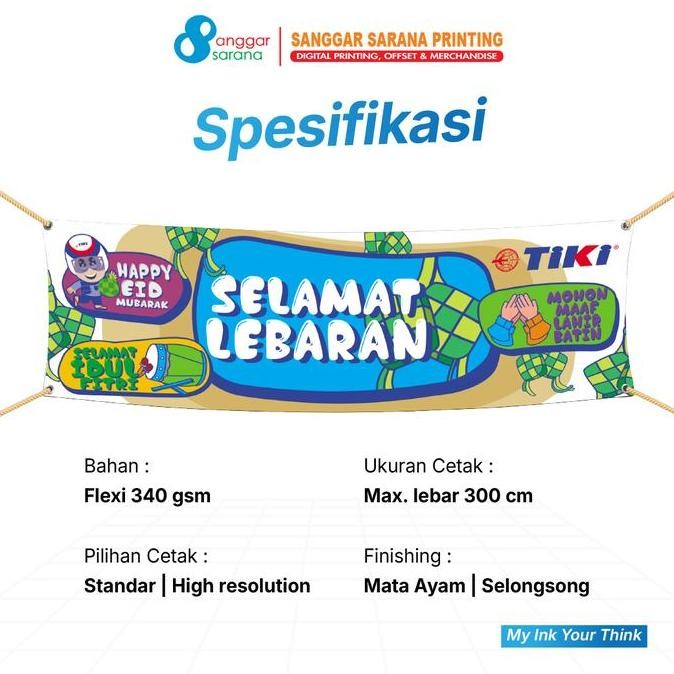 Jual ready Cetak Banner Spanduk Custom Bahan Flexi 340 gsm High Res Sehari Jadi | Shopee Indonesia