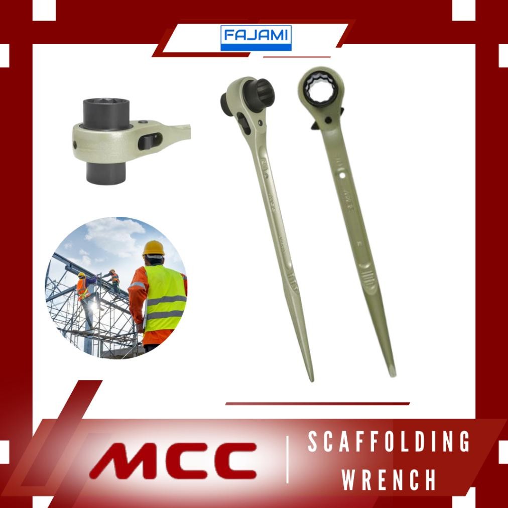 Jual Kunci Ring Socket Ratchet Wrench Scaffolding MCC 17x19 / 17x21 / 24x30 / 27x30 Kunci ...