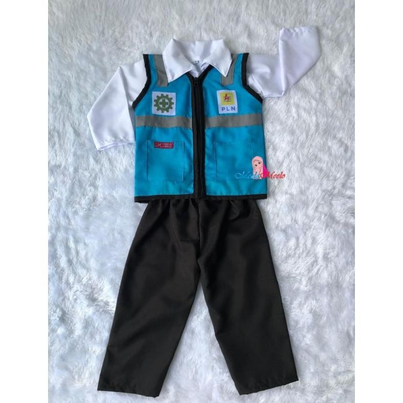 Jual Kostum Pln Newborn Aksesoris Photoshoot / Baju Seragam Profesi ...