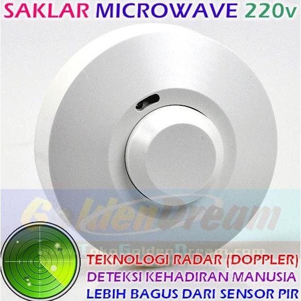 Jual tersedia saklar sensor gerak radar microwave 220v - saklar lampu ...
