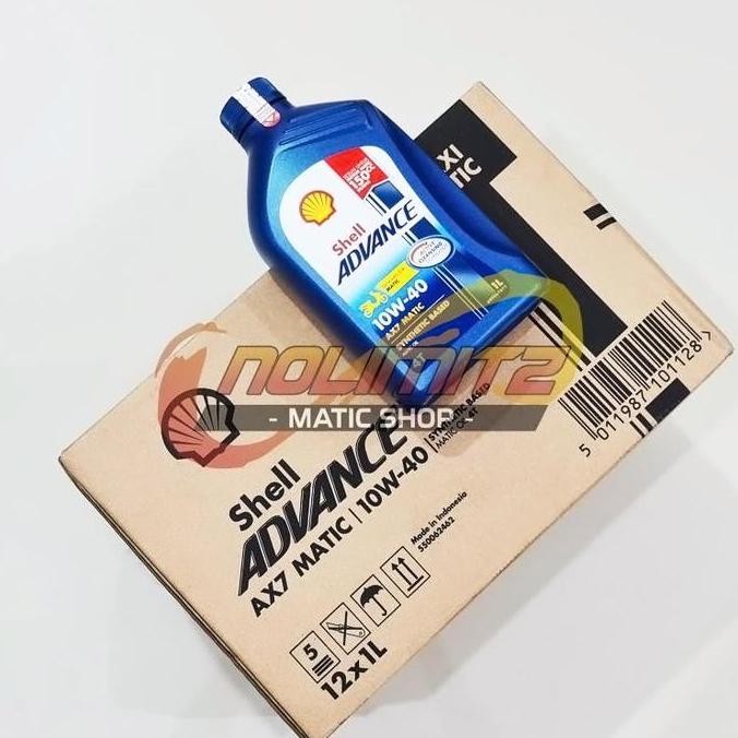 Jual Oli Shell Advance Ax7 10W-40 1L Motor Matic Nmax Aerox Pcx Adv ...