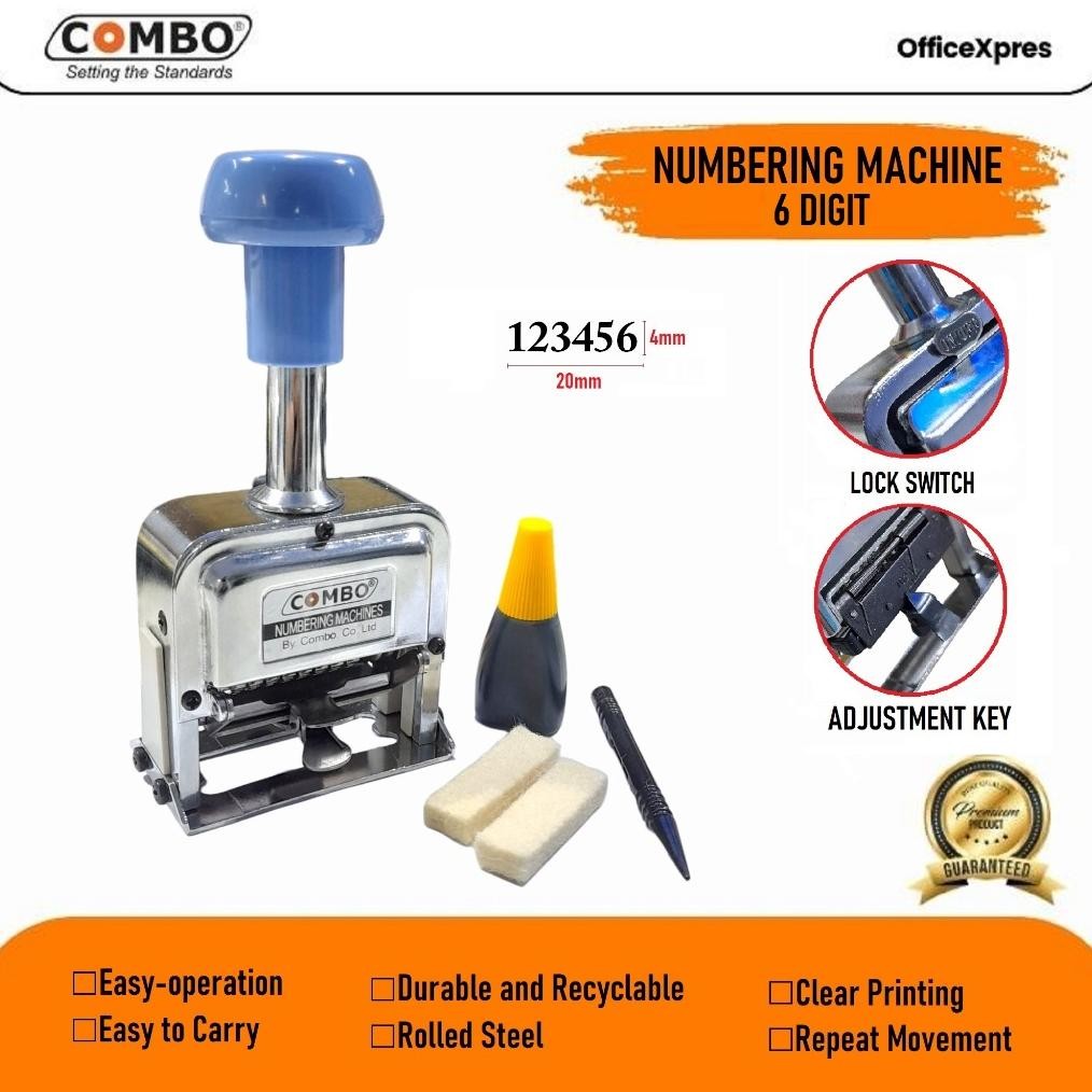 Jual Numbering Machine 6 Digits 106S / Numerator / Nomorator ...