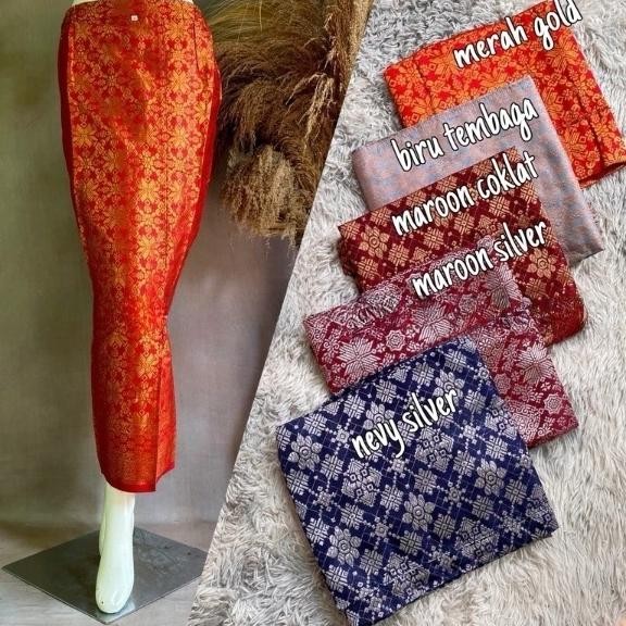 Jual DR362>> Rok Songket Span Siap Pakai/Rok Songket Instan / Rok Songket Khas Palembang Terkini ...