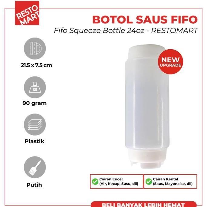 Jual UNGGULAN shopee Botol Saos Fifo / Botol Saos Mayonnaise 24 oz ...