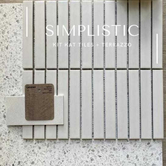 Jual La Riga White Mosaic Tile / Mosaik Keramik Putih Matt Glossy ...