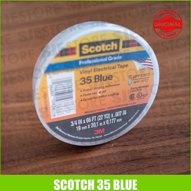 Jual Original Isolasi Listrik 3M Scotch 35 Vinyl Electrical Tape Warna ...