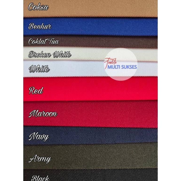Jual DF206>> Bahan Kain Kanvas Polyester Tebal 100% Canvas Poly PE ...