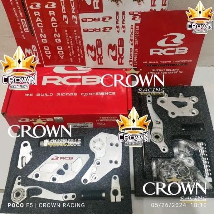 Jual // Footstep Underbone Footrest RCB S4 Satria FU 150 Injeksi CNC ...