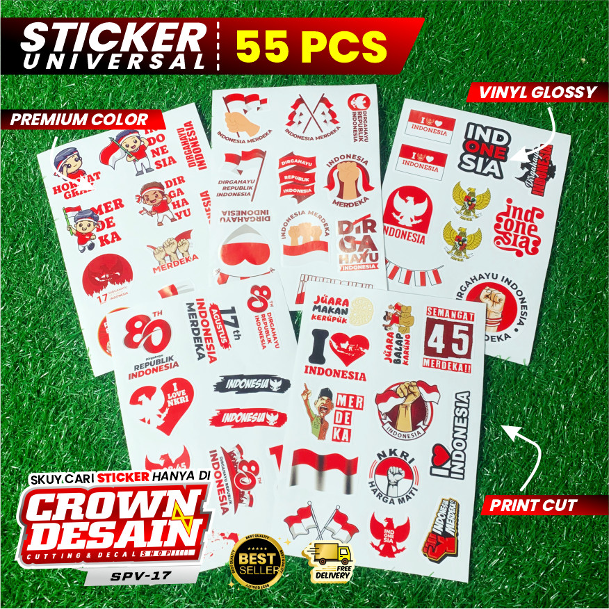 Jual Sticker Pack Spesial Edition Indonesia Kemerdekaan Agustusan HUT ...
