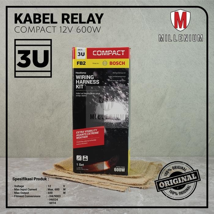 Jual Kabel Relay Set Lampu Bosch Fb2 Lampu Depan Headlamp H4 Mobil 3 Relay Original Dan ...