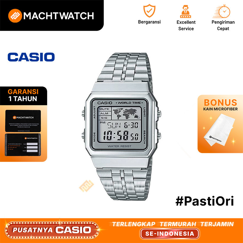 Jual Jam Tangan Pria Casio Standard A500WA-7DF A500 World Time ...