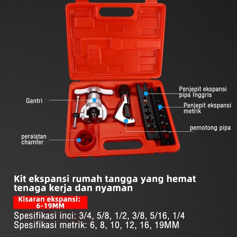 Jual KONMAX Eksentrik Flaring Pipa AC Universal Metrik dan Imperial Set ...