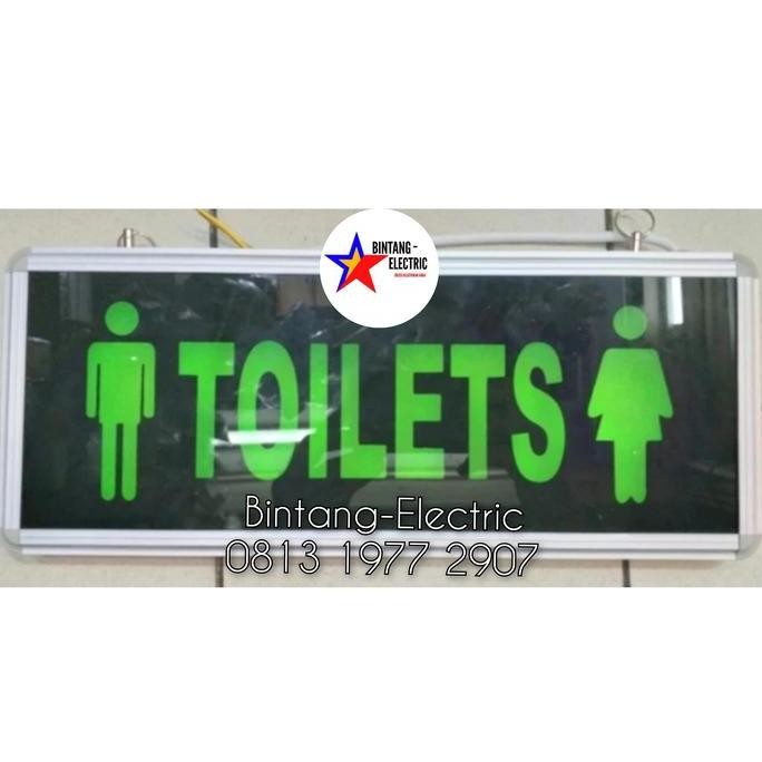 Jual Emergency Lamp / Lampu Petunjuk Toilet / Sign Lampu Toilet Led ...
