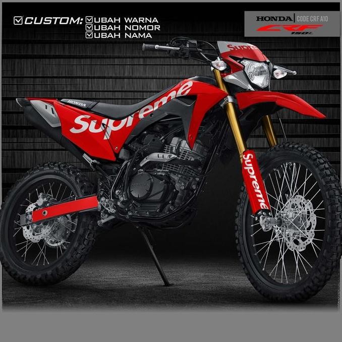 Jual DECAL CRF 150 L / Sticker decals CRF SUPREME / stiker decal CRF ...