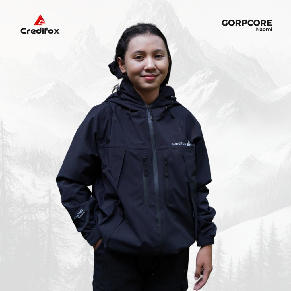 Jual SARAP [CREDIFOX X NAOMI] Jaket Gunung Gorpcore Naomi Series Bahan Taslan Balon Full ...