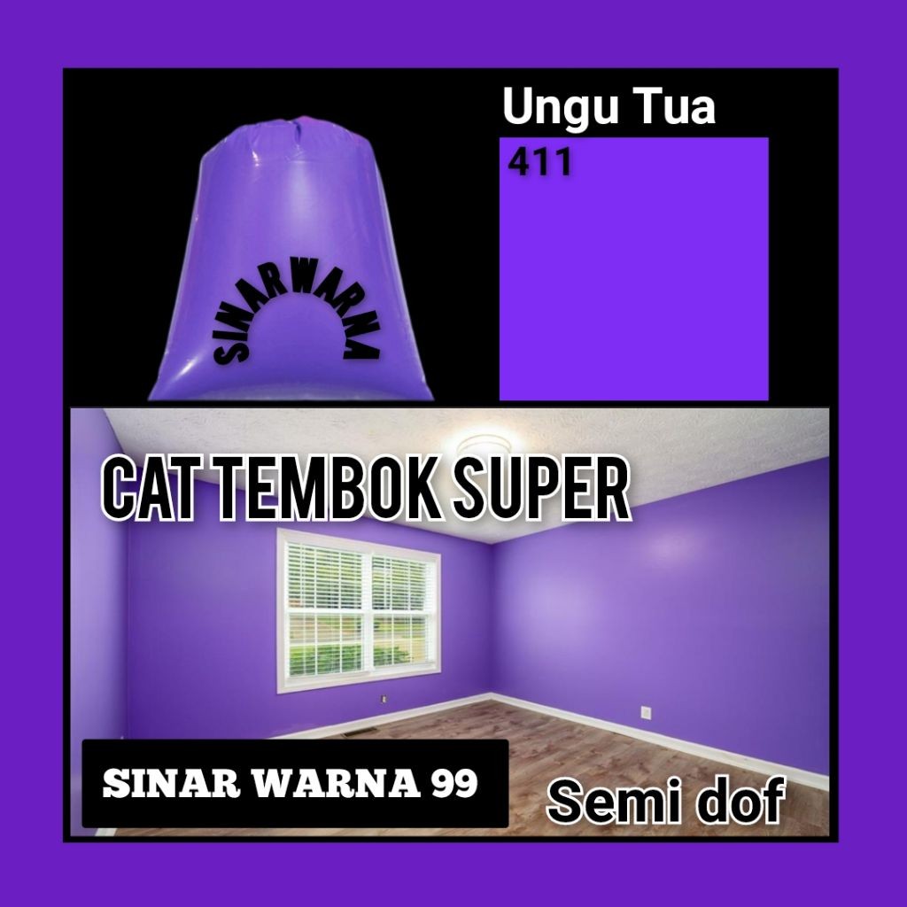 Jual cat tembok warna ungu cat tembok 1 kg cat tembok kiloan cat tembok ...