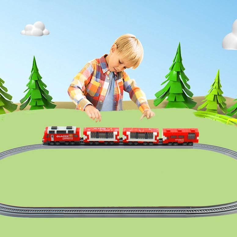 Jual 2Er-54 Mainan Rakitan Untuk Anak-Anak Kereta Api Blok Bangunan ...