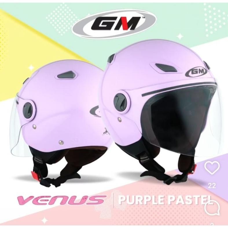 Jual Helm Gm Venus Hijab Original / Helm Motor Retro Hijab / Helm Motor ...