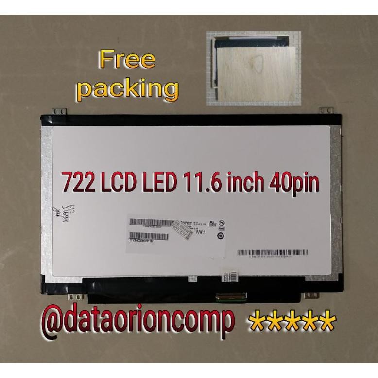 Jual Lcd led acer aspire one 722 aod 725 aod 756 11.6 inch 40 kuping ...