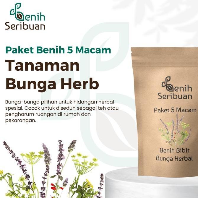 Jual Bunga Herbal Paket 5 Macam Bibit Bunga Tanaman He terbaru | Shopee ...