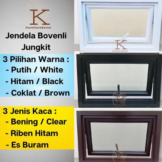 Jual Jendela Bovenli Aluminium 60 x 40 Jungkit / Jendela Boven Bouven ...