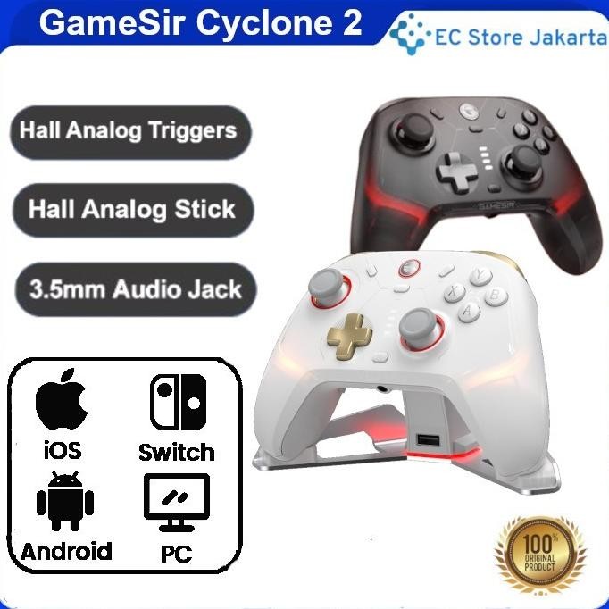Jual GameSir T4 Cyclone Pro / Cyclone 2 Gamepad Game Controller Hall ...