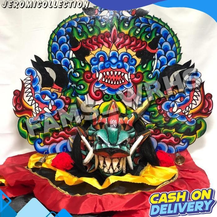 Jual Barongan Devil Vip Ukuran 30 Full Kayu Barongan Caplokan Kayu G ...
