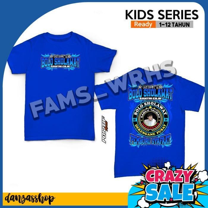 Jual [Real] Baju Kaos Anak Bolo Sholawat Gus Iqdam Dekengan Pusat ...