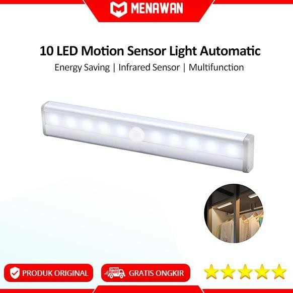 Jual Bst Ready 10 Led Strip Motion Sensor Night Light Lampu Led Sensor ...